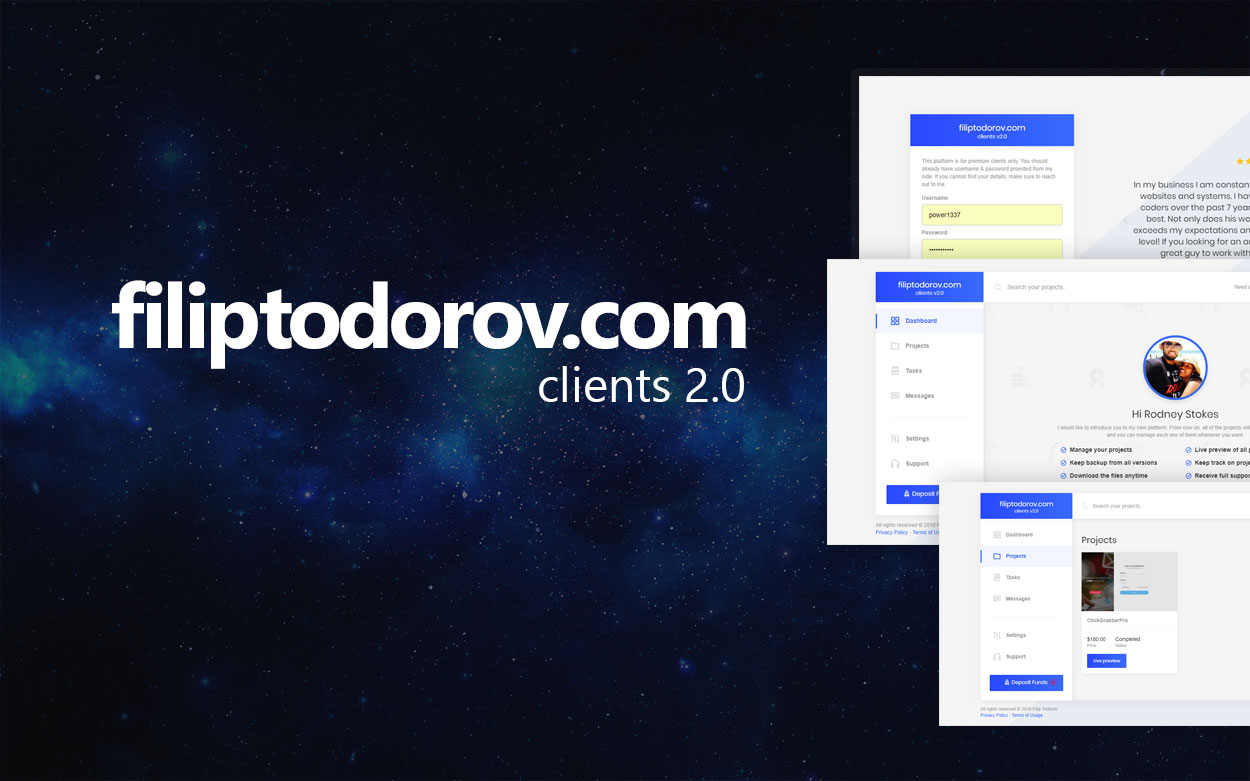 FilipTodorov.com | Manage all of your projects completed by Filip in ...